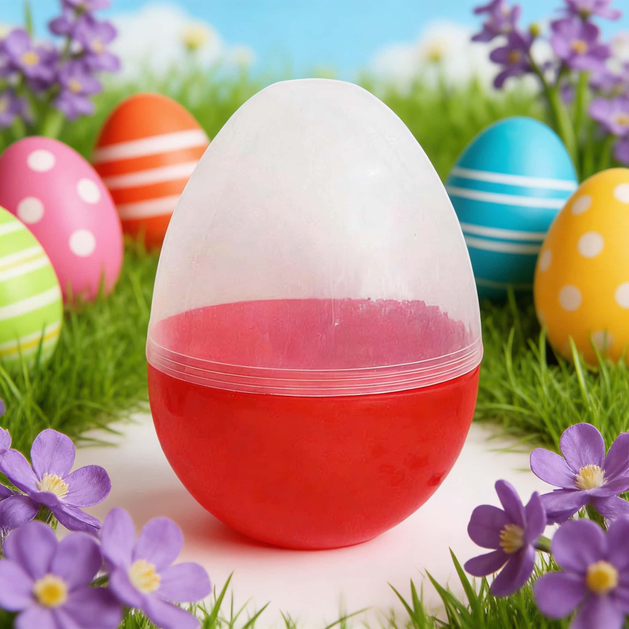 2026 Present Ornaments Easter Egg Bauble Container Clear Fillable Jumbo ...