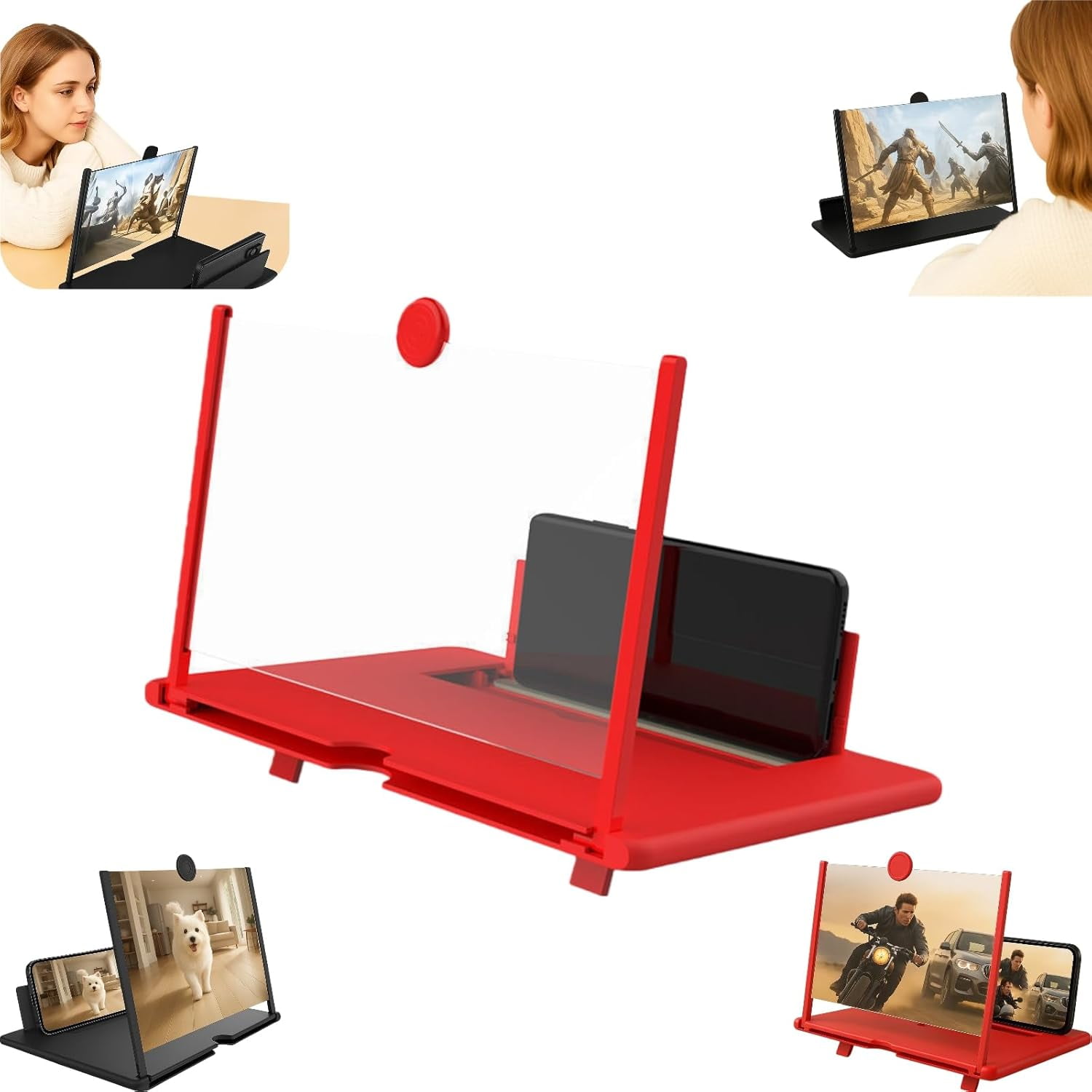 2026 Pull-Out Phone Screen Magnifier Stand with Adjustable Angles for ...