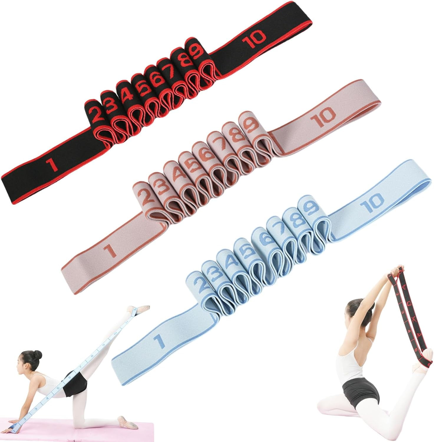 2026 Puller Exercise,Adjustable Fitness Resistance Band,Number Stretch ...