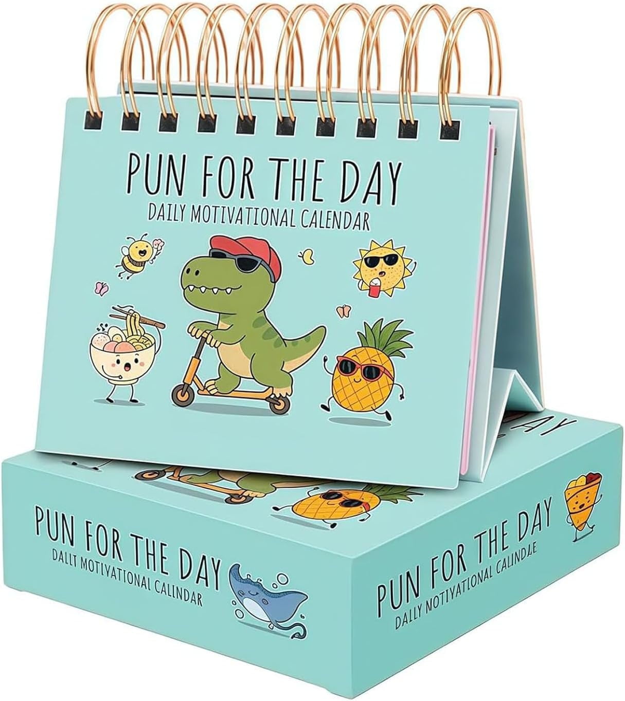 2026 Punny Motivational Desk Calendar, Daily Pun of the Day Perpetual ...