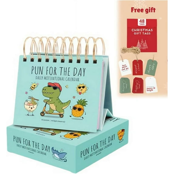 2026 Punny Motivational Desk Calendar, Daily Tear-off Pun Of The Day ...