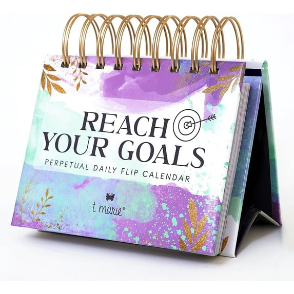 2026 Reach Your Goals Daily Desk Calendar - Moivaional Gif and Posiive ...