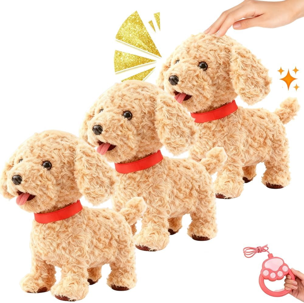 2026 Realistic Robot Dog Plush Toys, Interactive Robot with Touch ...