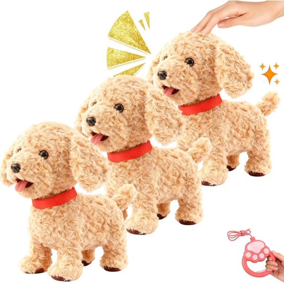 2026 Realistic Robot Dog Plush Toys, Interactive Robot with Touch ...