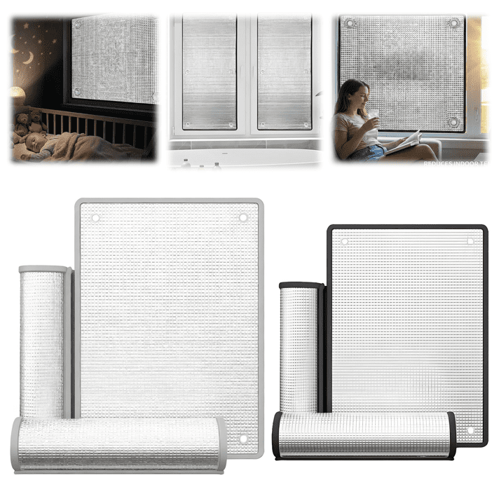 2026 Reflective Aluminum Foil Window Film with Suction Cups, Privacy ...
