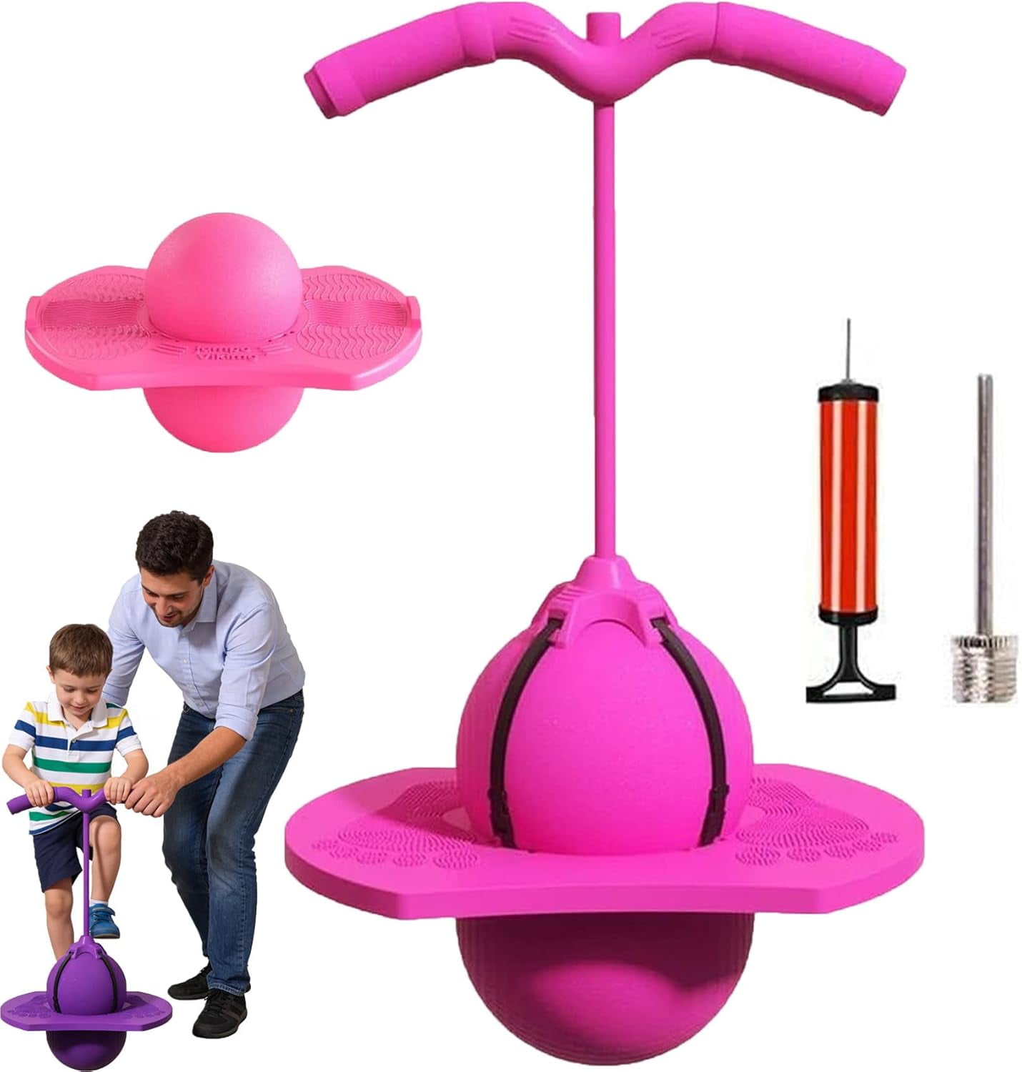 2026 Reinforced Pogo Ball with High-Grip Handle, Heavy Duty Balance ...