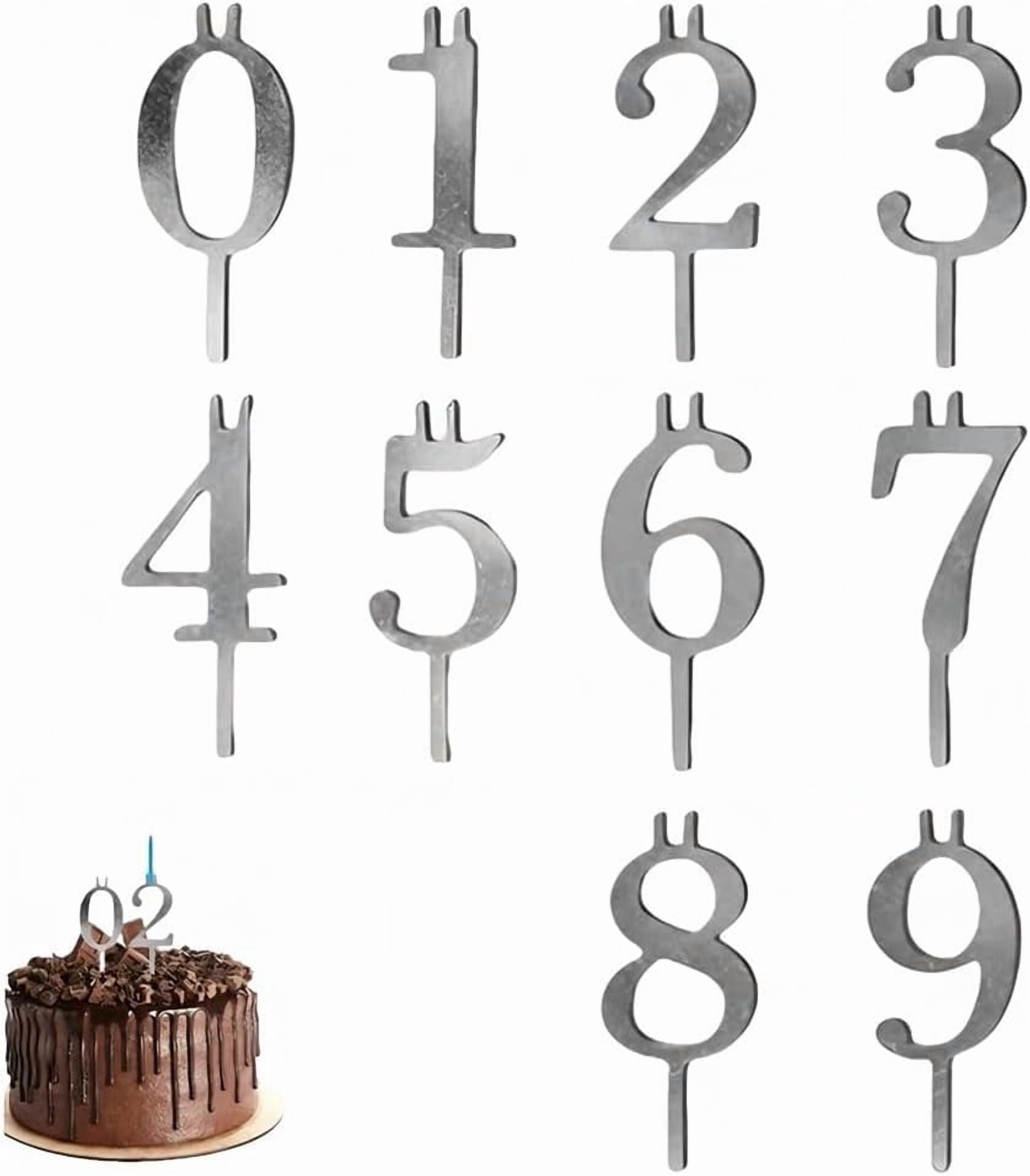 2026 Reusable Number Birthday Candle Holder Set,Digital Birthday Cake ...
