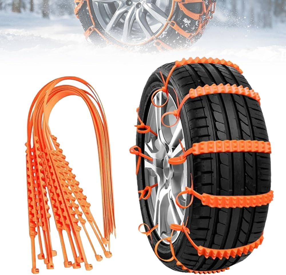 2026 Reusable Snow Tire Chains, Universal Anti-Skid Zip Tie Chains Car ...