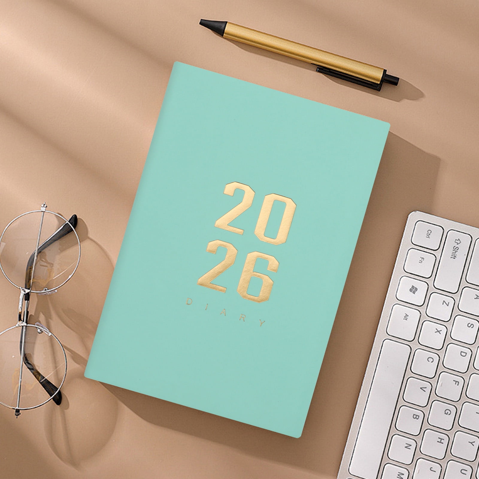 2026 Schedule Planner A5 | Hardcover Faux Leather, 176 Sheets, Coil ...