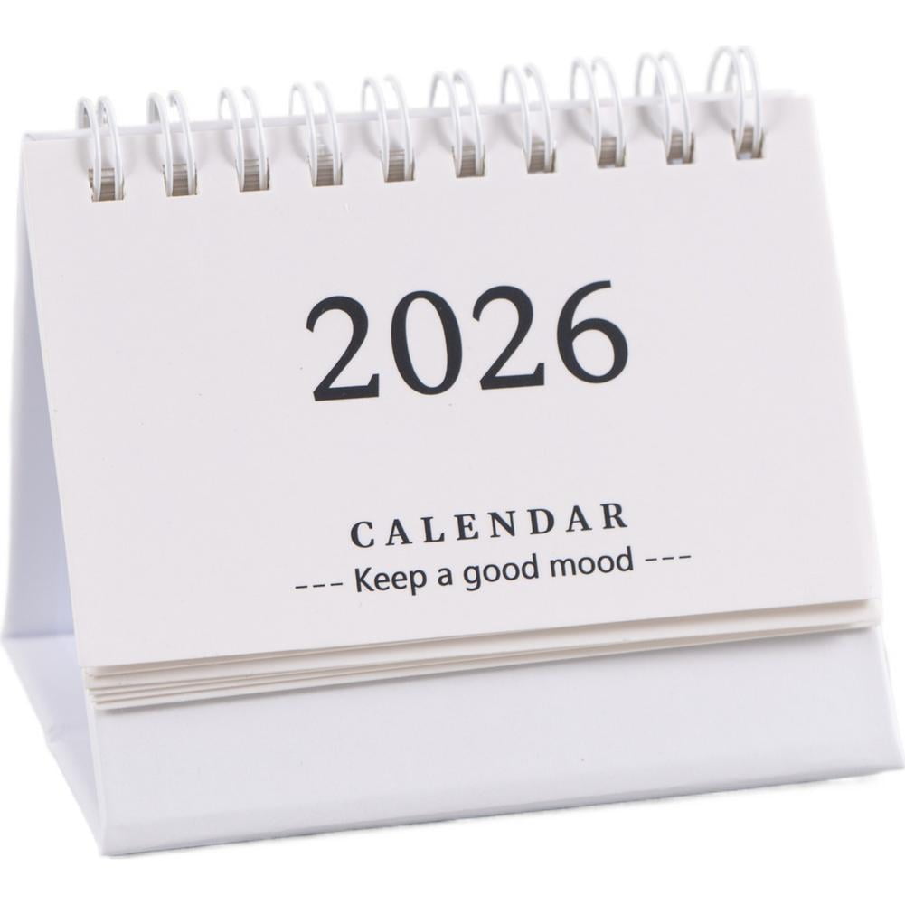 2026 School Standing Calendar - Small Metal Twin-Wire Flip Monthly ...