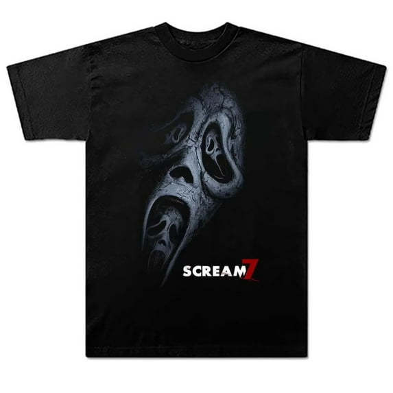 2026 Scream 7 Inspired Print Merch T-Shirt – Unisex Summer Short Sleeve ...