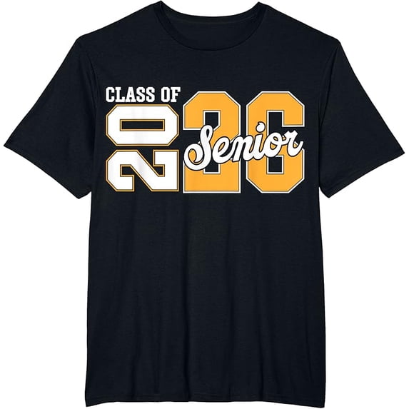 2026 Senior 26 Shirt Class Of 2026 Graduation Year Last First Day ...