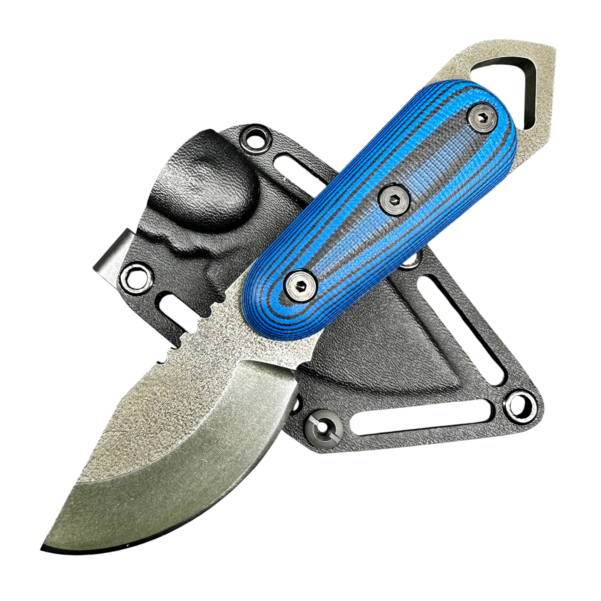 2026 Shed Knives Skur ATLANTIC BLUE G-10 154-CM Steel NEW Fixed Blade ...