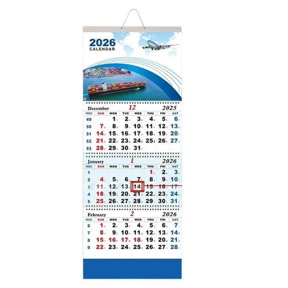 2026 Shipping Calendar Featuring Removable Date Markers for Seamless ...
