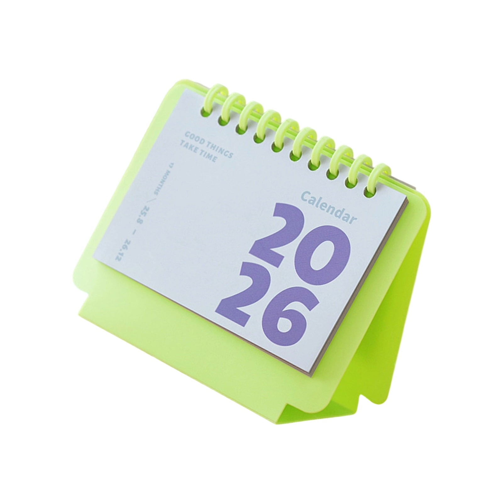 2026 Small Desk Calendar Writing Notepads Plastic Binding Comb Office ...