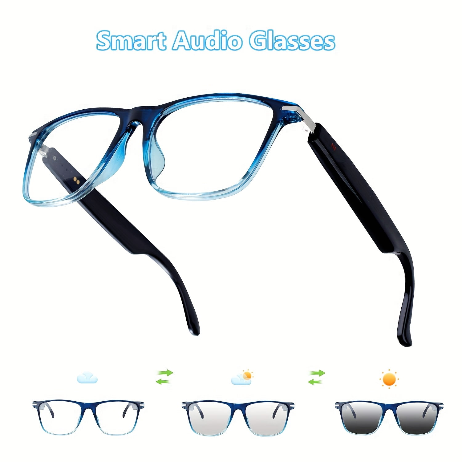 2026 Smart Glasses with Auto-Dimming & Auto-Focus, Anti-Blue Light Lens ...