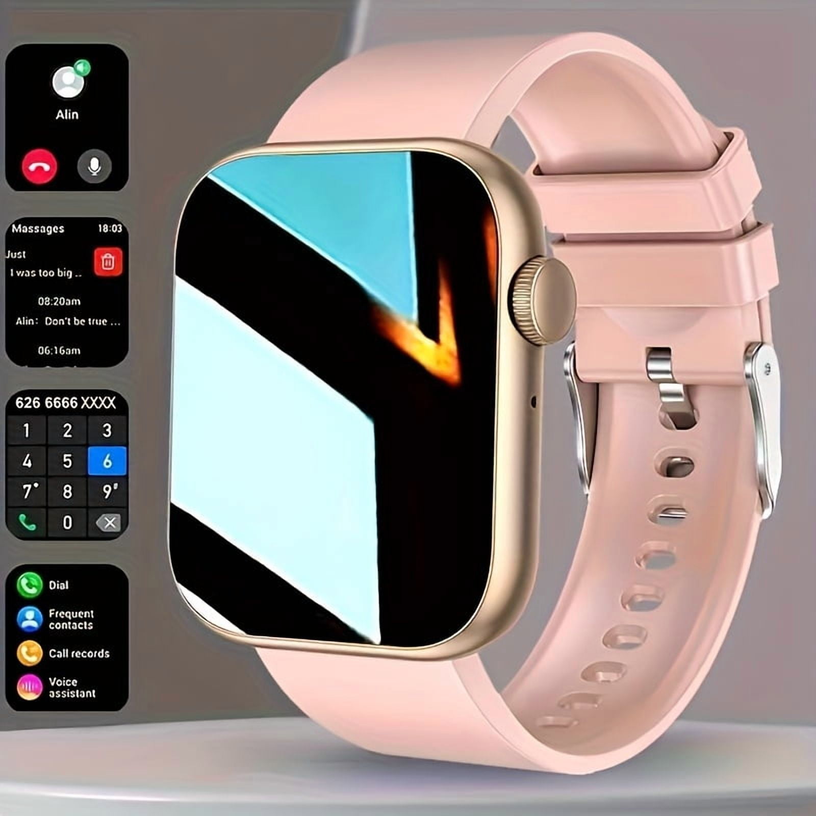 2026 Smartwatch 2.01" Touchscreen Dual-Strap Fitness Tracker Call ...