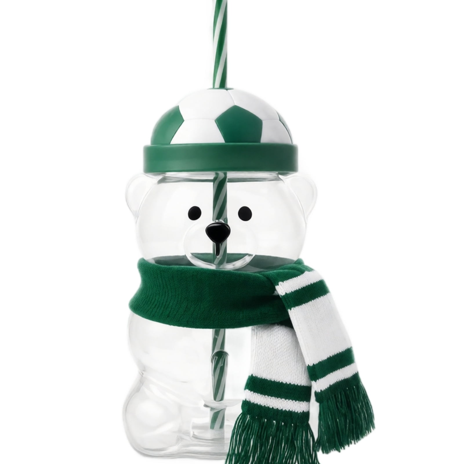 2026 Soccer Cup Bearista Bear Cup with Straw and Lid, 19.6oz Football ...