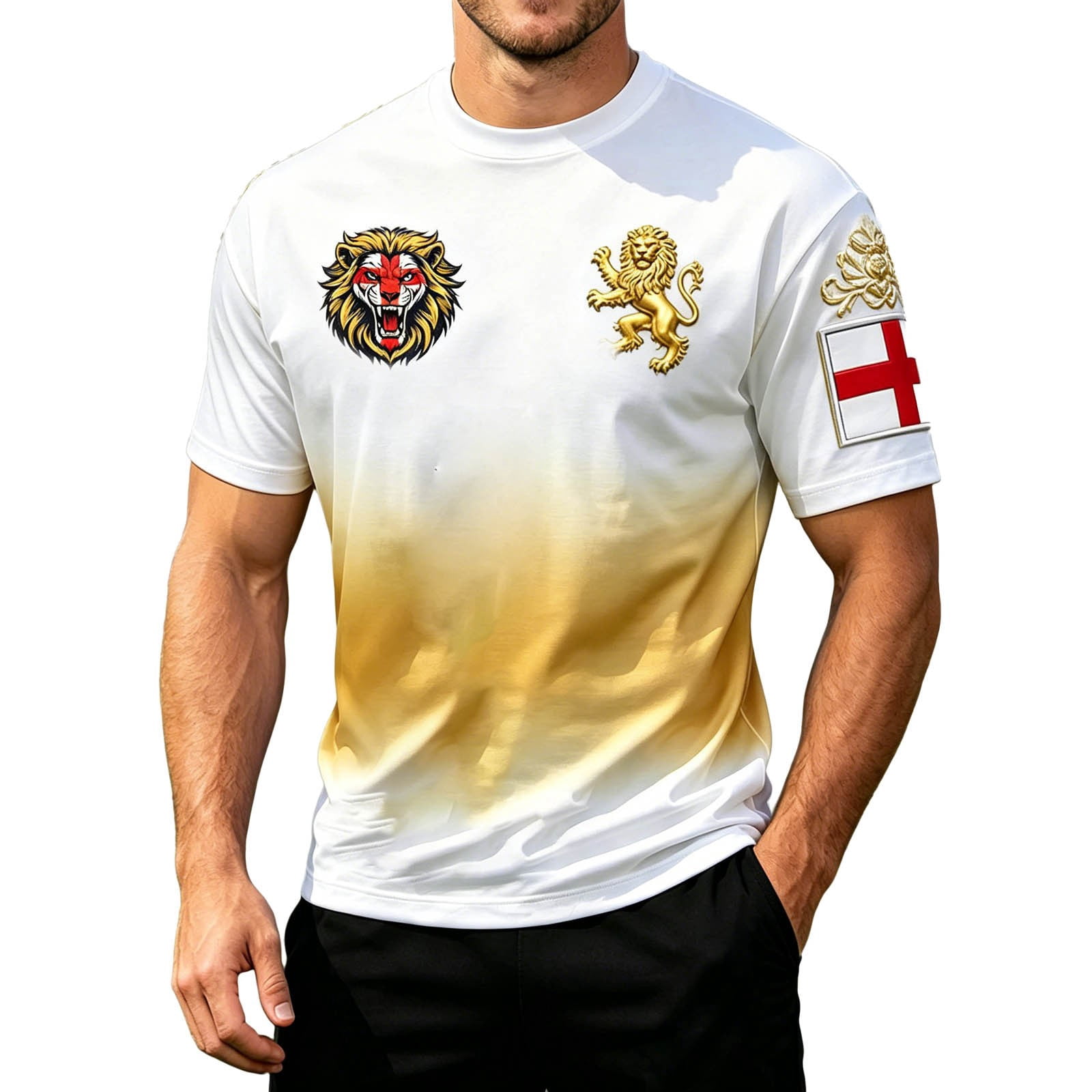 2026 Soccer Game Day Casual Short Sleeve Top For Men, Summer Breathable ...