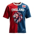2026 Soccer Game Day England Lion Graphic Jersey, Men’s Crew Neck Short ...