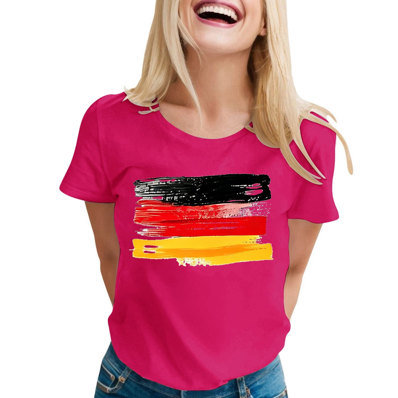 2026 Soccer Game Shirts for Women National Soccer Fan Shirts with Eagle ...