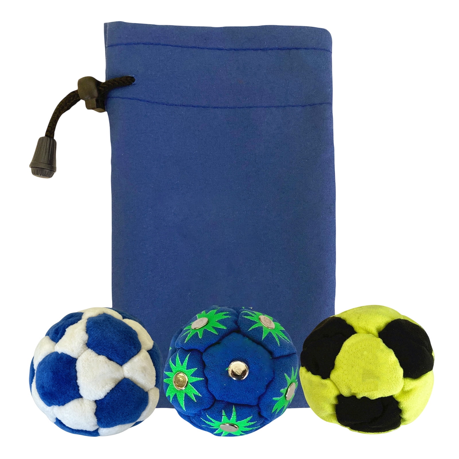 2026 Soccer Hacky Footbag Sacks - 32-Panel Spiral Pellet Filled Footbag ...