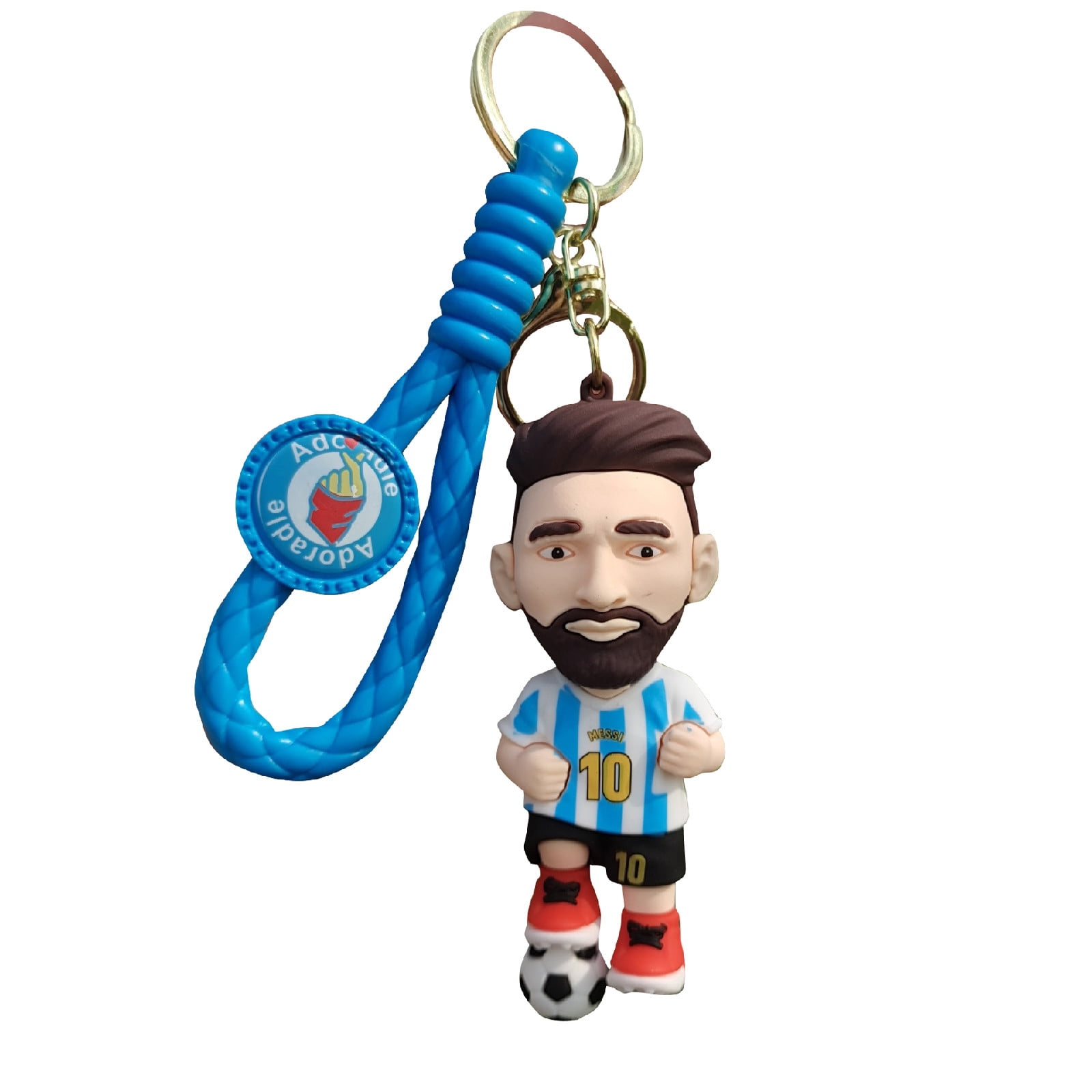 2026 Soccer Tournament Mini Player Figure Keychain, Silicone Soccer ...