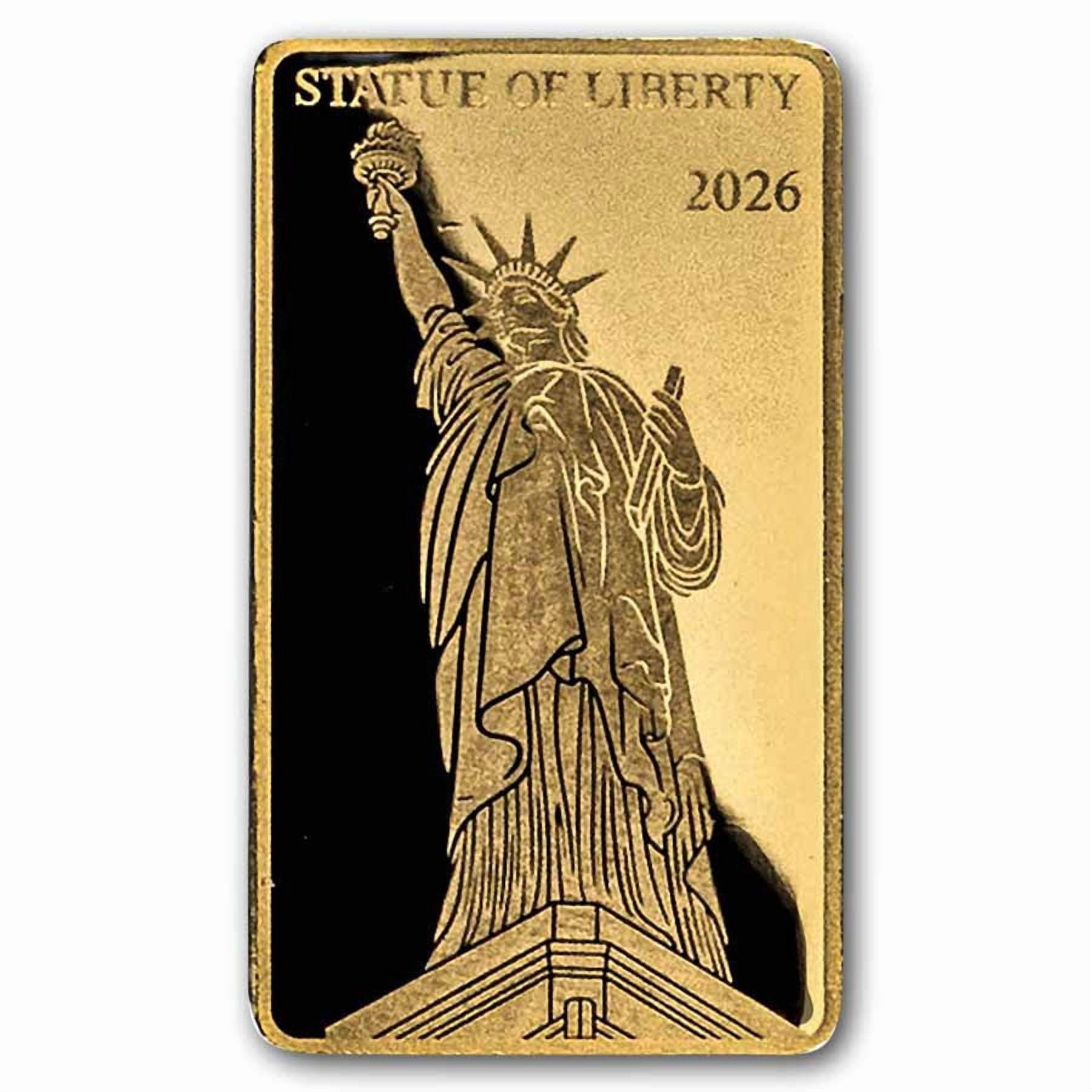 2026 Solomon Islands 1/200 oz Gold Statue of Liberty Coin Bar - Walmart.com