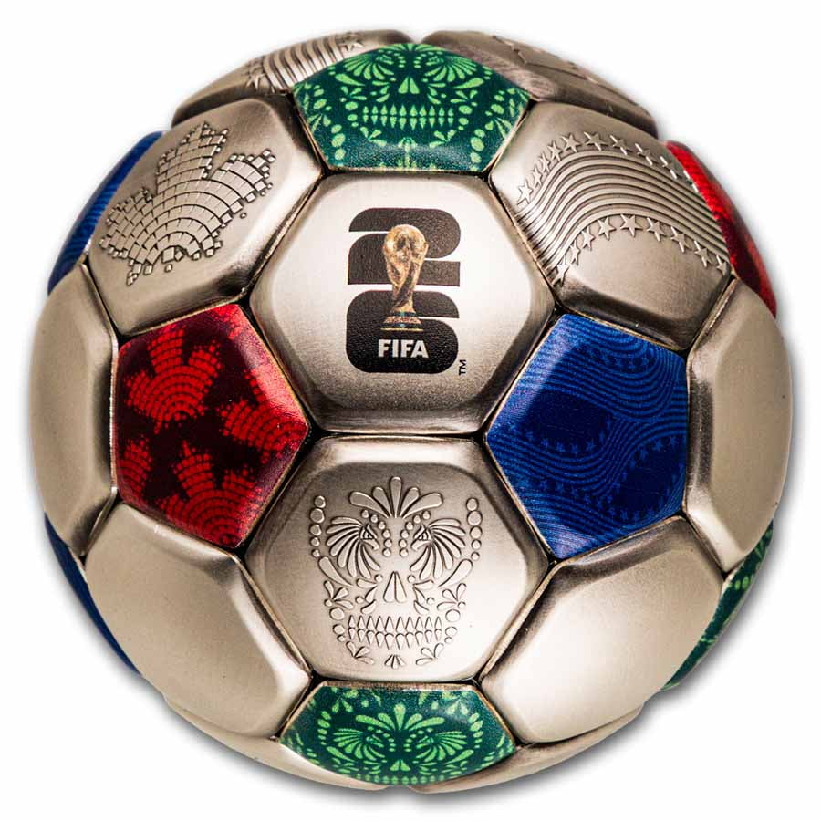 2026 Solomon Islands 3 oz Silver FIFA World Cup™ Ball Shaped Coin ...