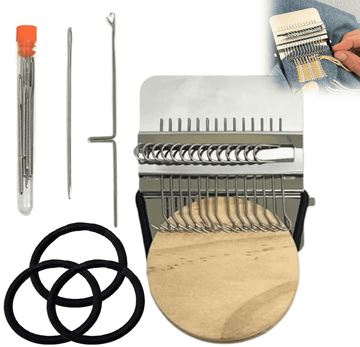 2026 Speedweve Darning Mini Loom Machine, Small Wooden Weaving Frame ...