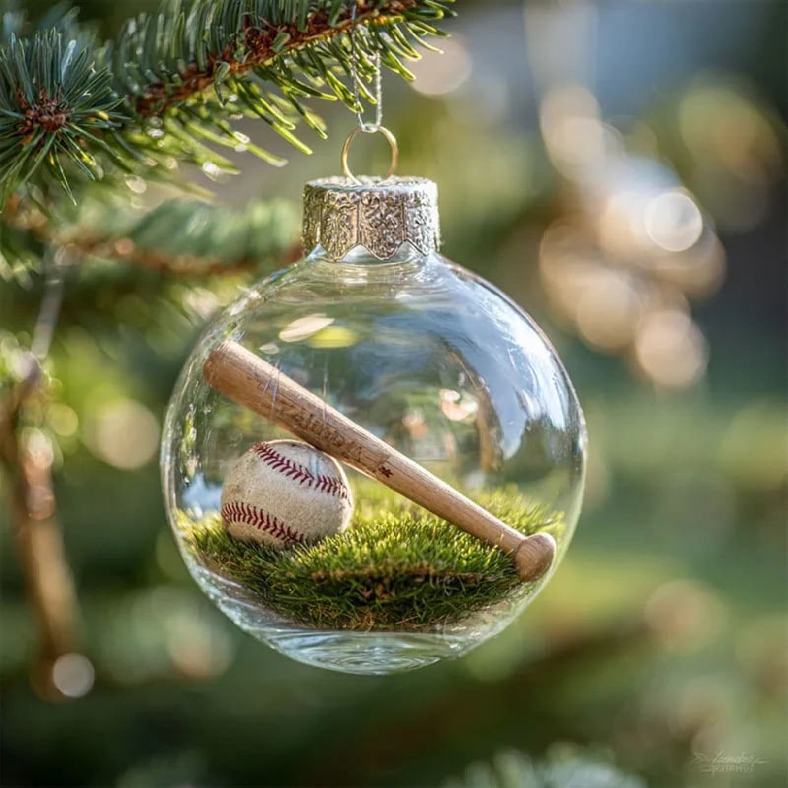 2026 Sports Baseball Holiday Ornament, 3D Crystal Sports Ornament Set ...