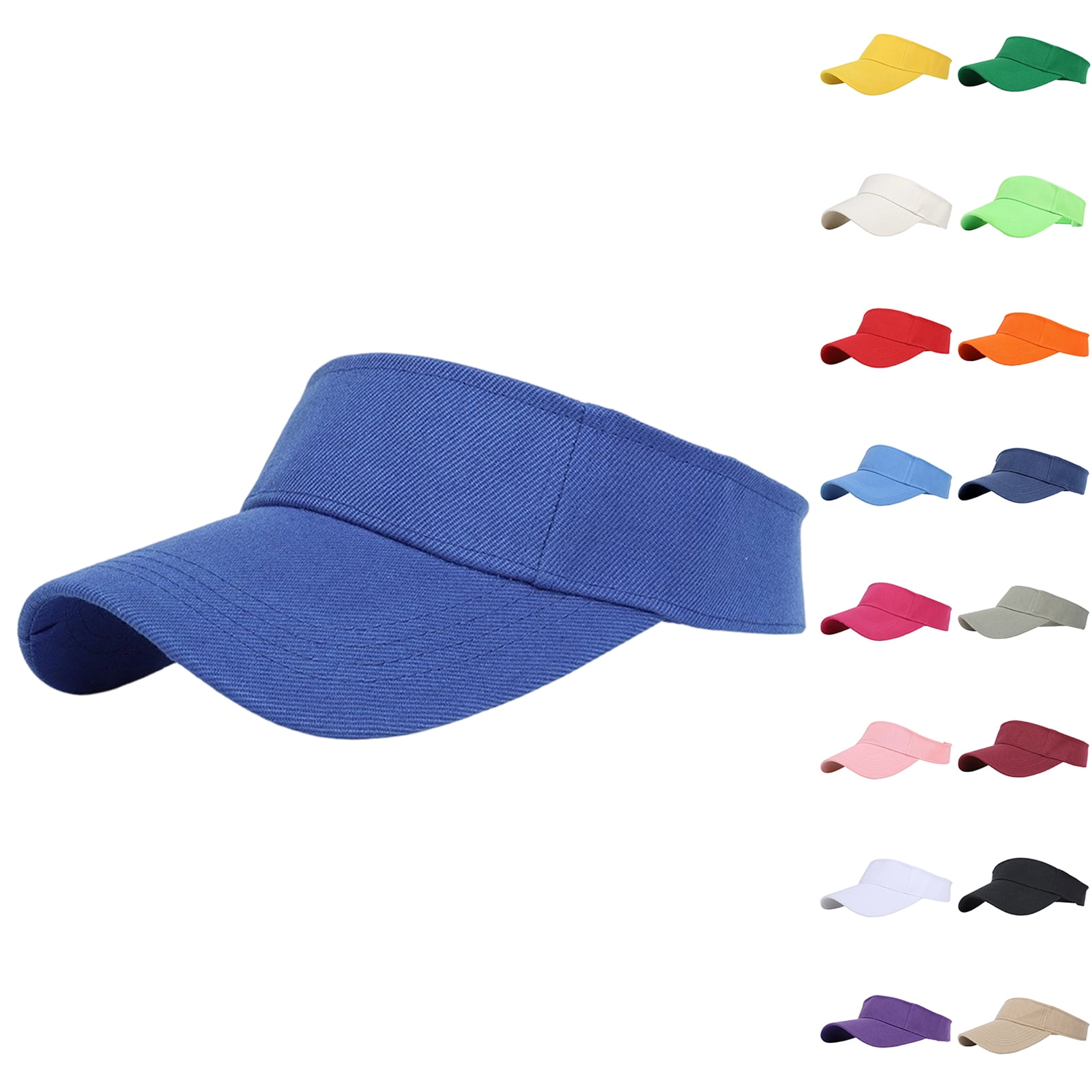 2026 Sports Sun Visor Hats for Women Men Adjustable Cotton Beach ...