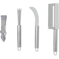 2026 Stainless Steel Pineapple Sugarcane Peeler Set, 4PCS Pineapple Eye ...