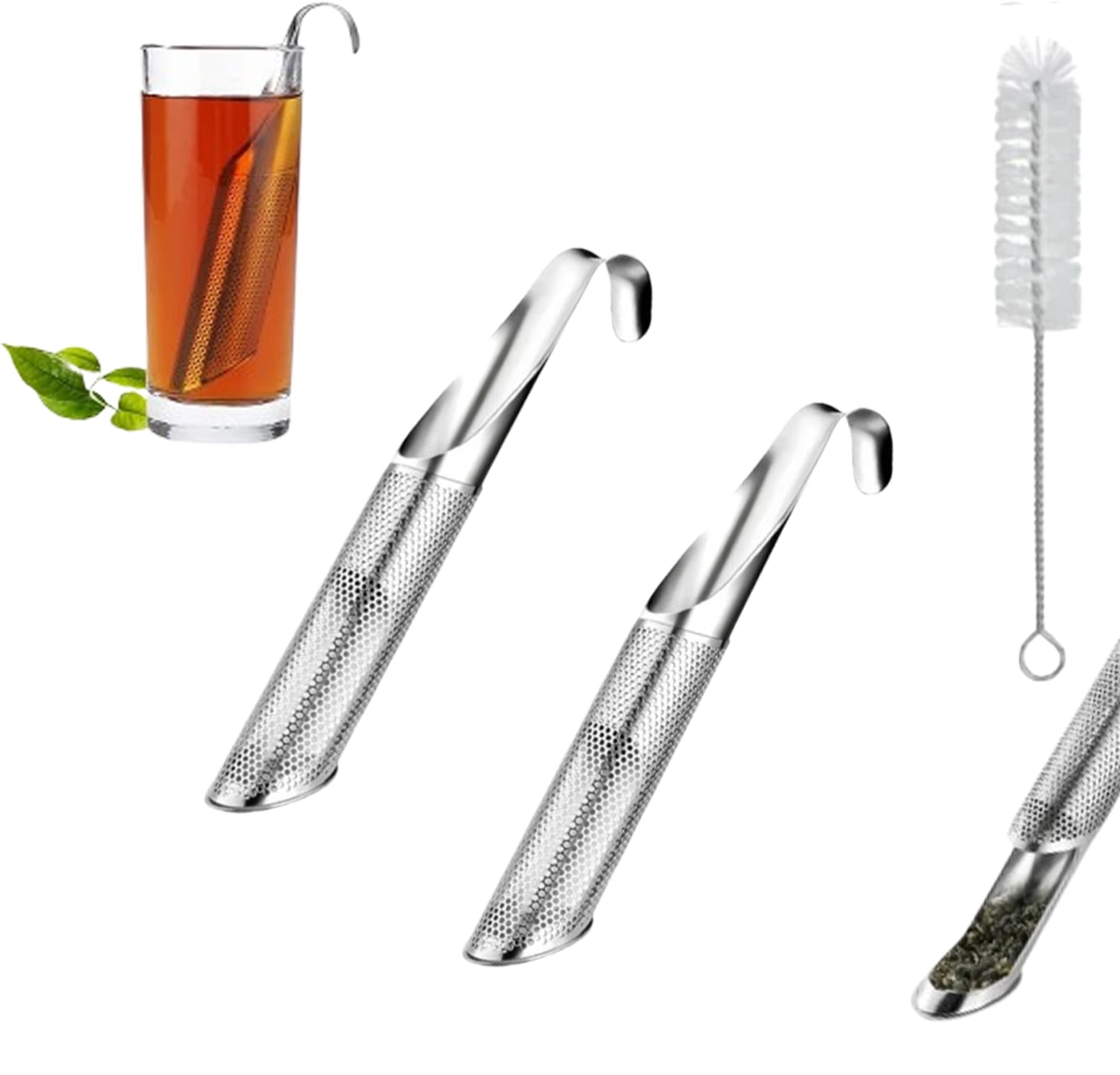 2026 Stainless Steel Tea Diffuser, Upgraded Tea Pipe Infuser with ...