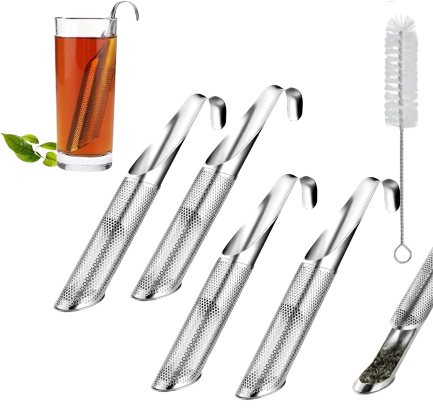 2026 Stainless Steel Tea Diffuser, Upgraded Tea Pipe Infuser with ...