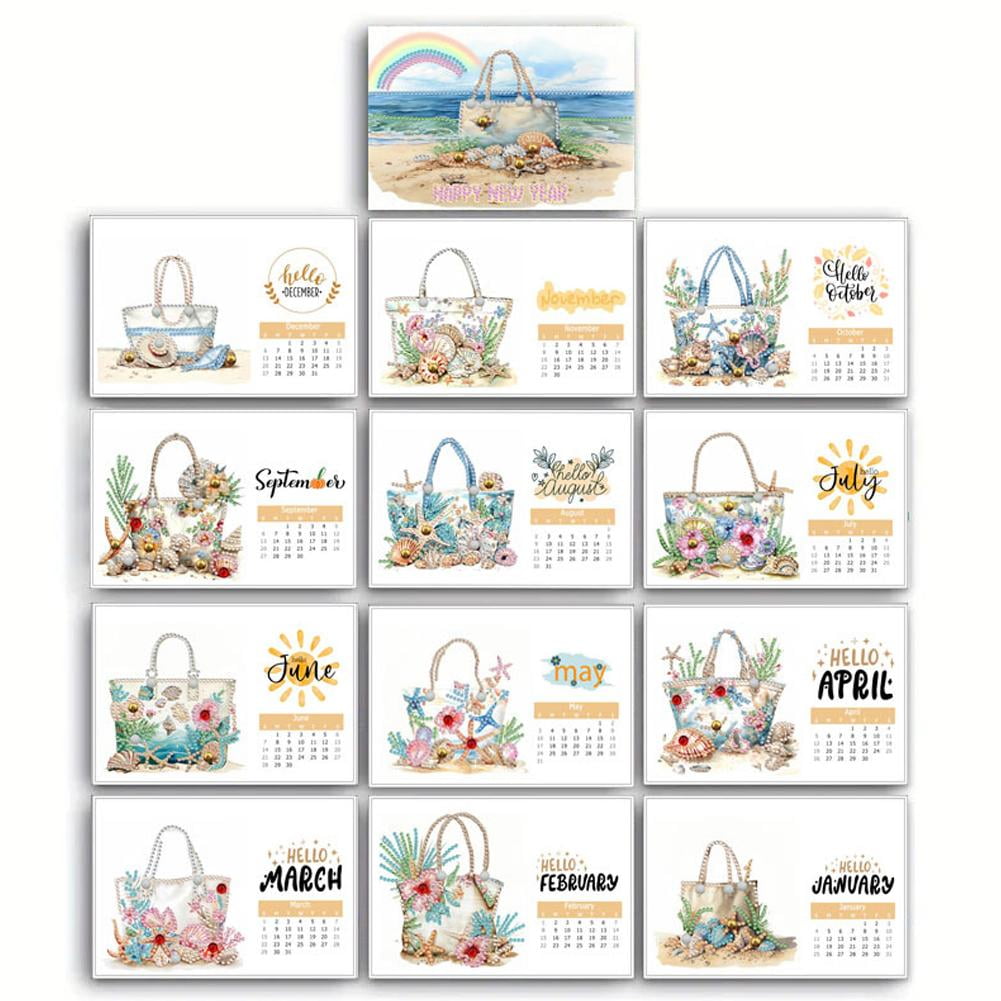 2026 Standing Desk Calendar DIY Paint Monthly Flip Desktop Calendar ...