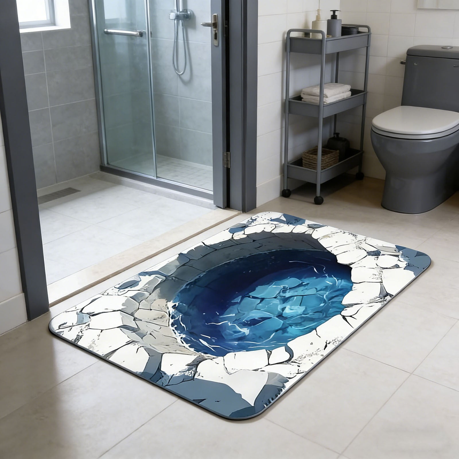 2026 Stereoscopic Trap Foot Mat For Home Doors Dirty Crystal Velvet ...