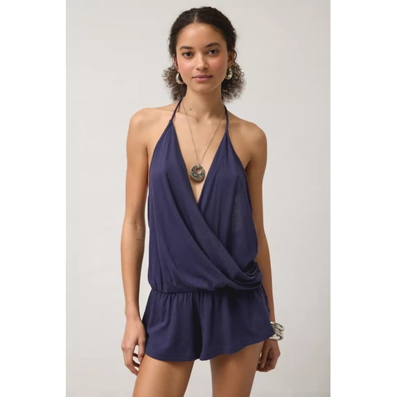 2026 Summer European and American Halter Neck Tie V-Neck Backless ...
