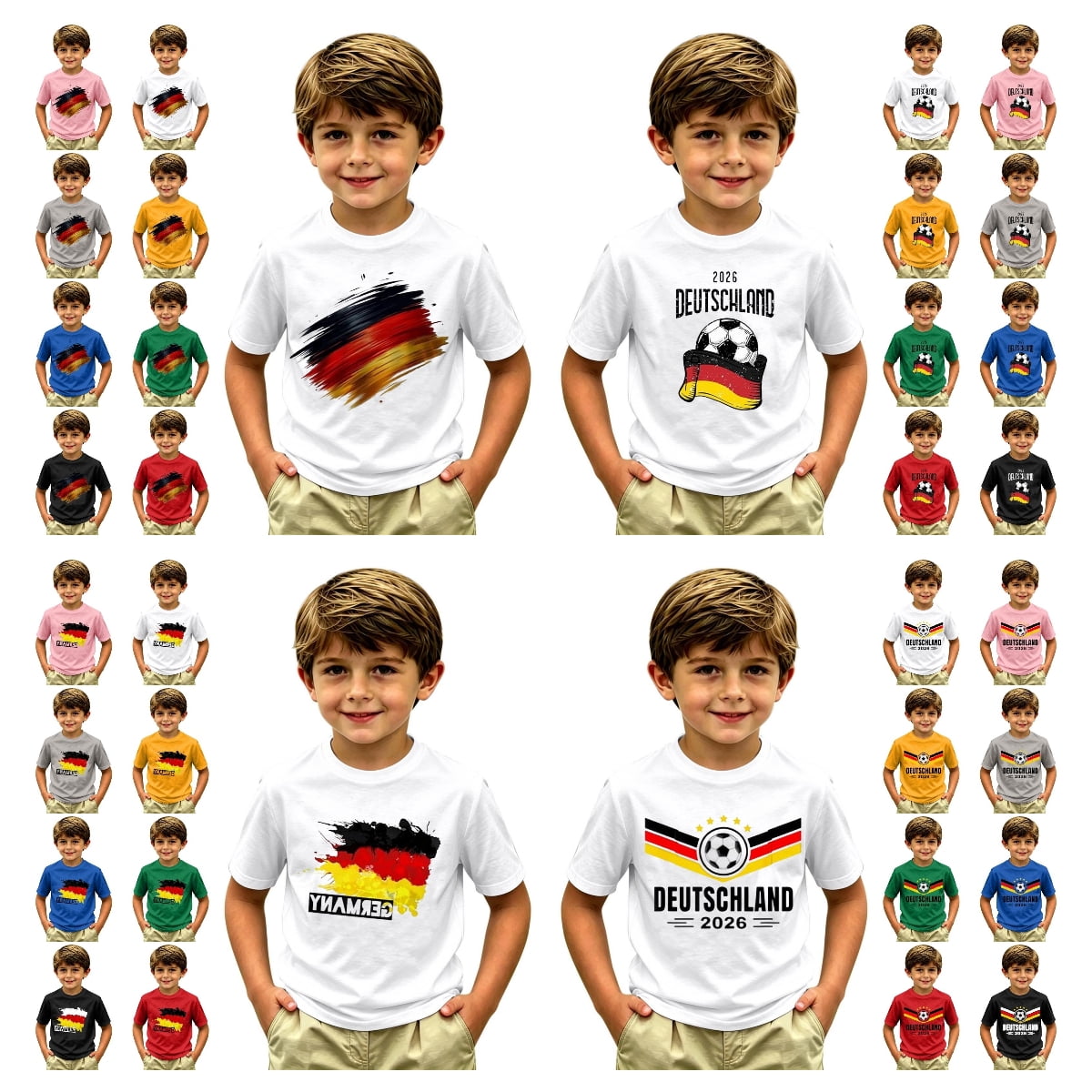 2026 Summer Loose Fit Short Sleeve Top For Kids Soccer Graphic T-Shirt ...