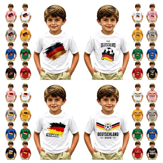 2026 Summer Loose Fit Short Sleeve Top For Kids Soccer Graphic T-Shirt ...