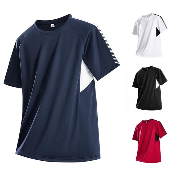 2026 Summer Men's Mesh Loose Fitting Running Breathable Spliced Silk ...