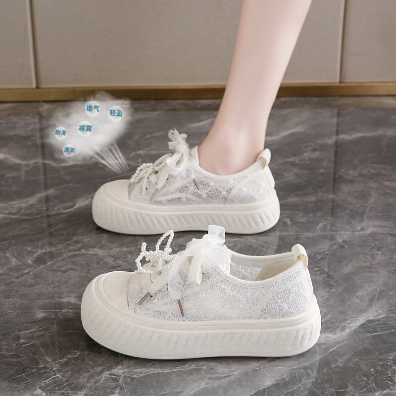 2026 Summer New Lace Hollow Fisherman Shoes, Mesh Shoes, Biscuit Shoes ...