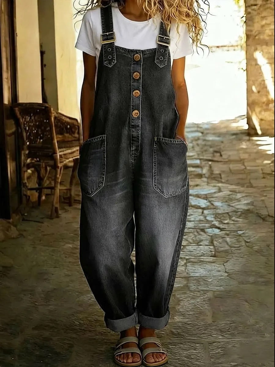 2026 Summer New Women's Light Wash Denim Overalls Adjustable Strap ...
