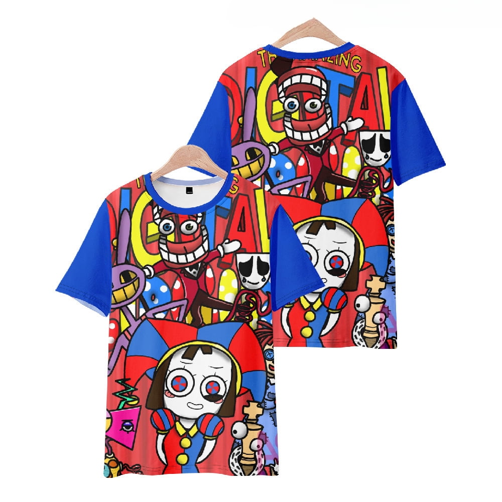 2026 Summer New cartoon anime digital adventure circus short-sleeve T ...