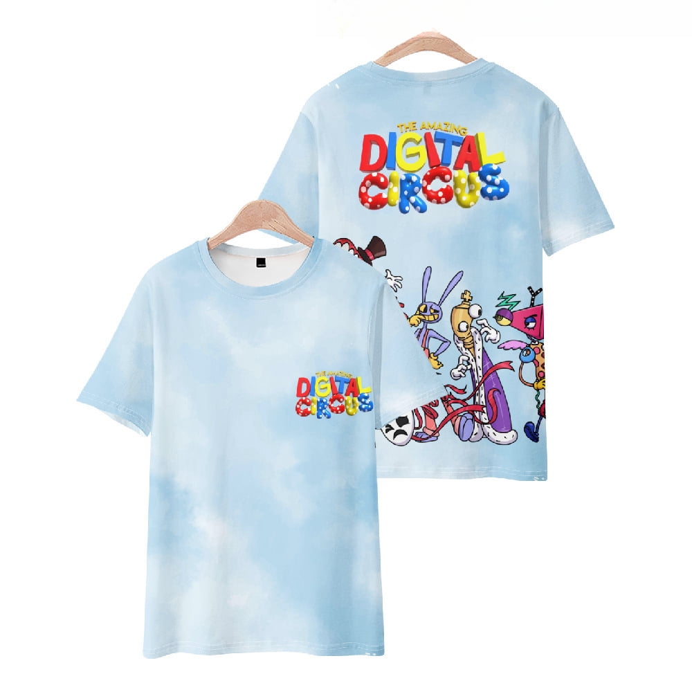 2026 Summer New cartoon anime digital adventure circus short-sleeve T ...