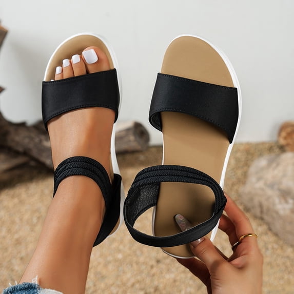 2026 Summer Sandals for Womens Fashion Versatile Thick Sole Wedge ...