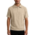 2026 Summer Shirts for Man Solid Color Short Sleeved Lapel Casual ...