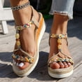2026 Summer Slope Heel Sandals For Women Border Open Toed Large Thick ...