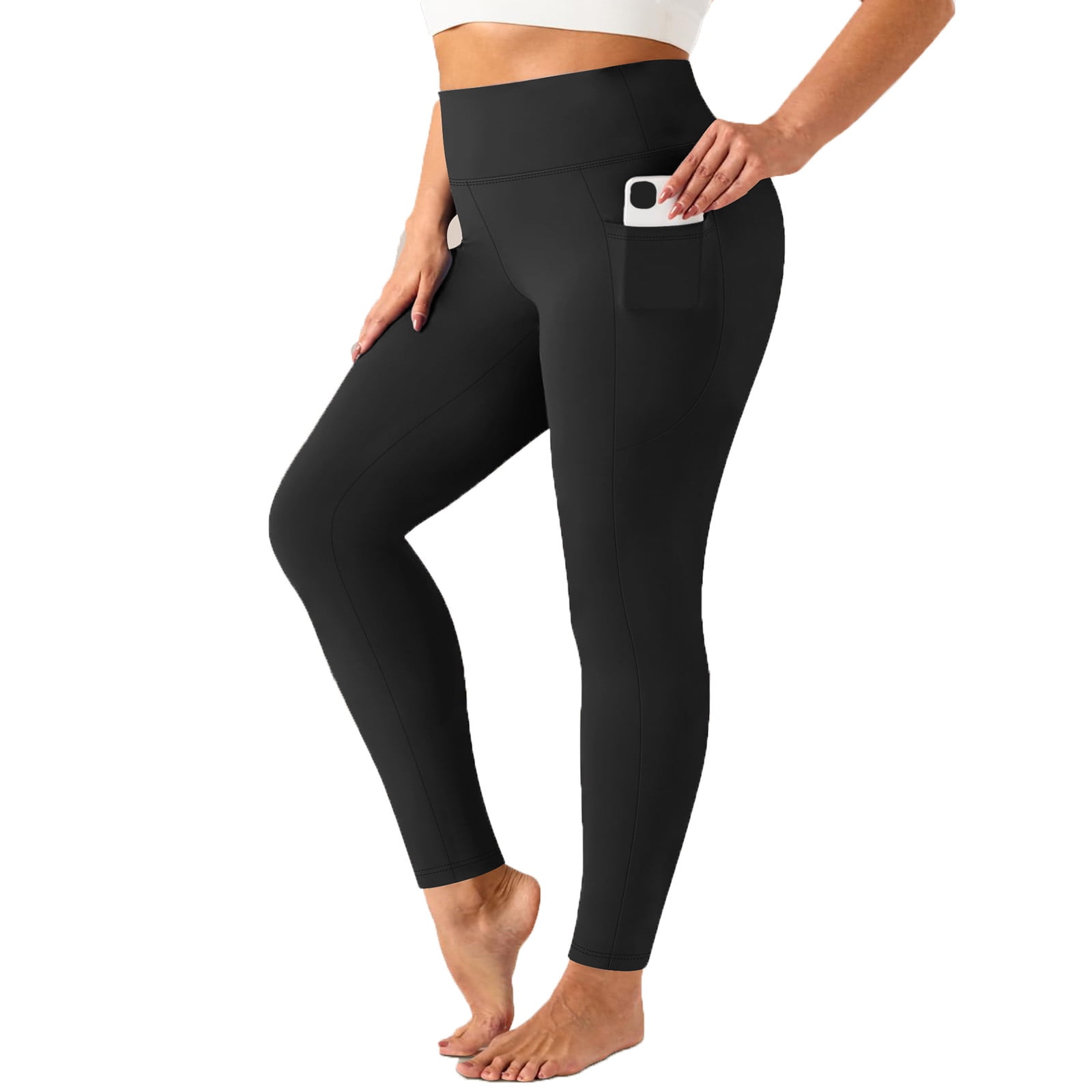 2026 Summer Yoga Pants for Women Plus Size Moisture-Wicking Solid Color ...