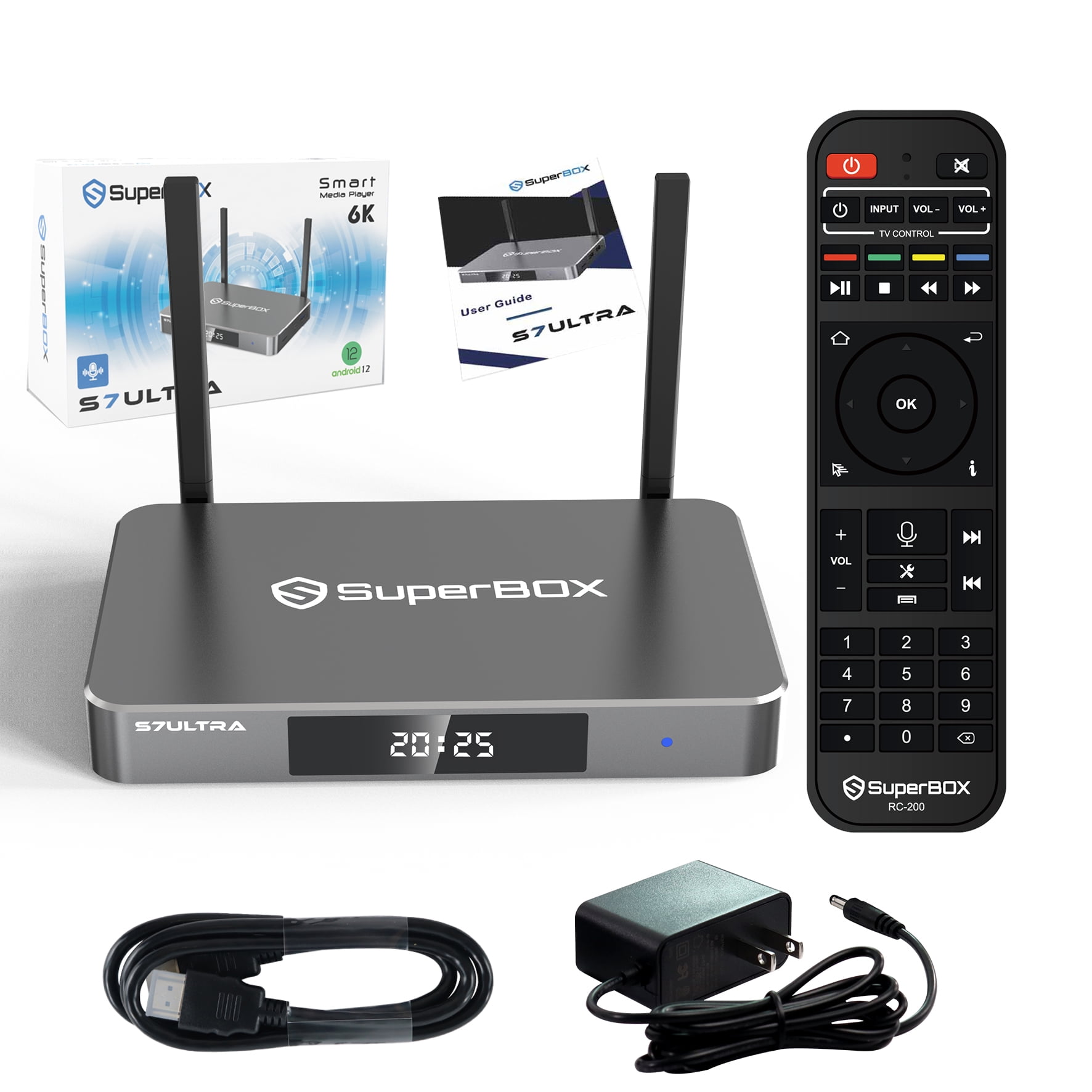 2026 Super Box S7Ultra, Grey Pack,4G RAM+128GROM,7Days Time Shift ...